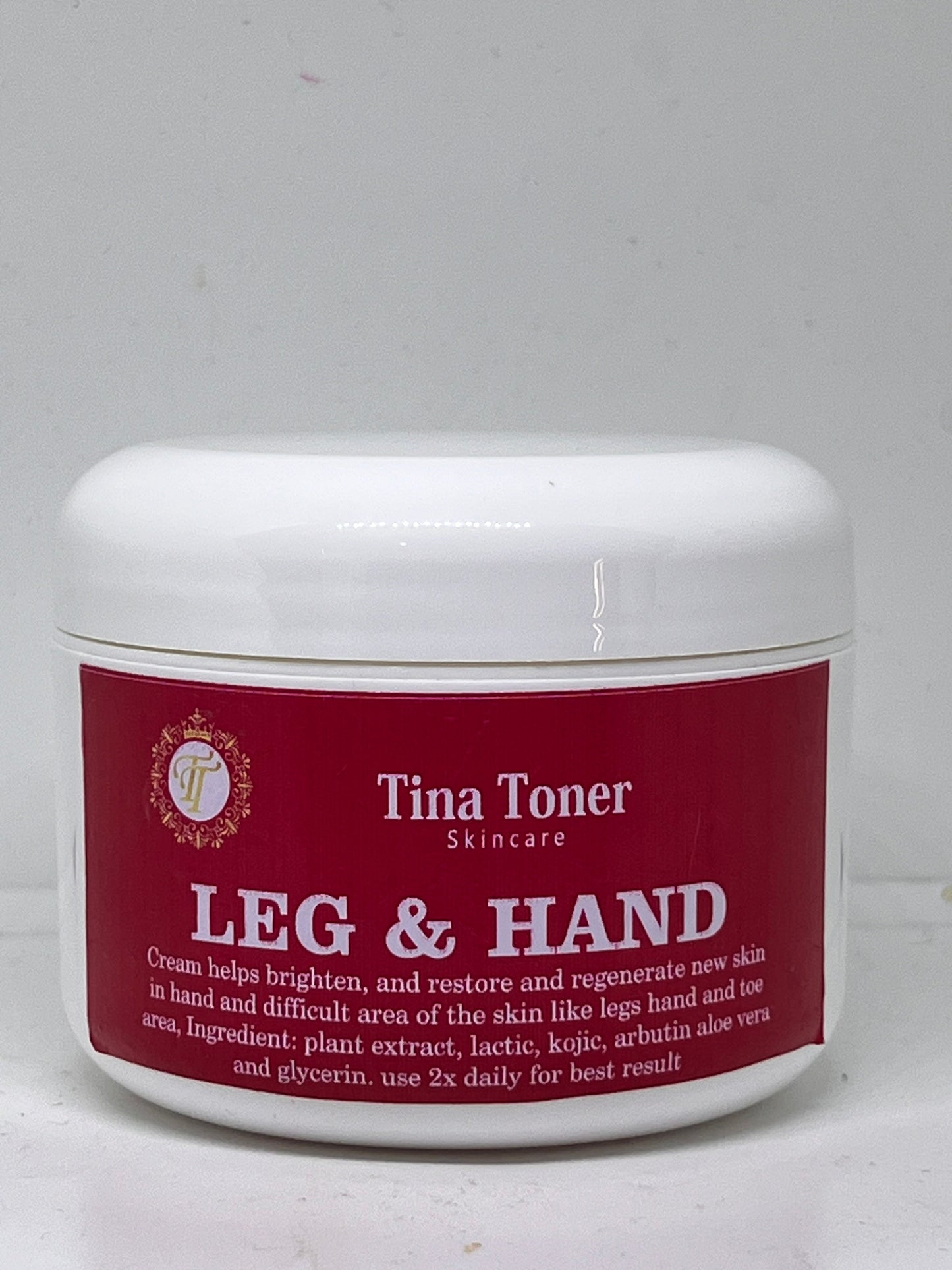 Tina Toner Leg Cream 8 oz – TINA TONER SKIN USA
