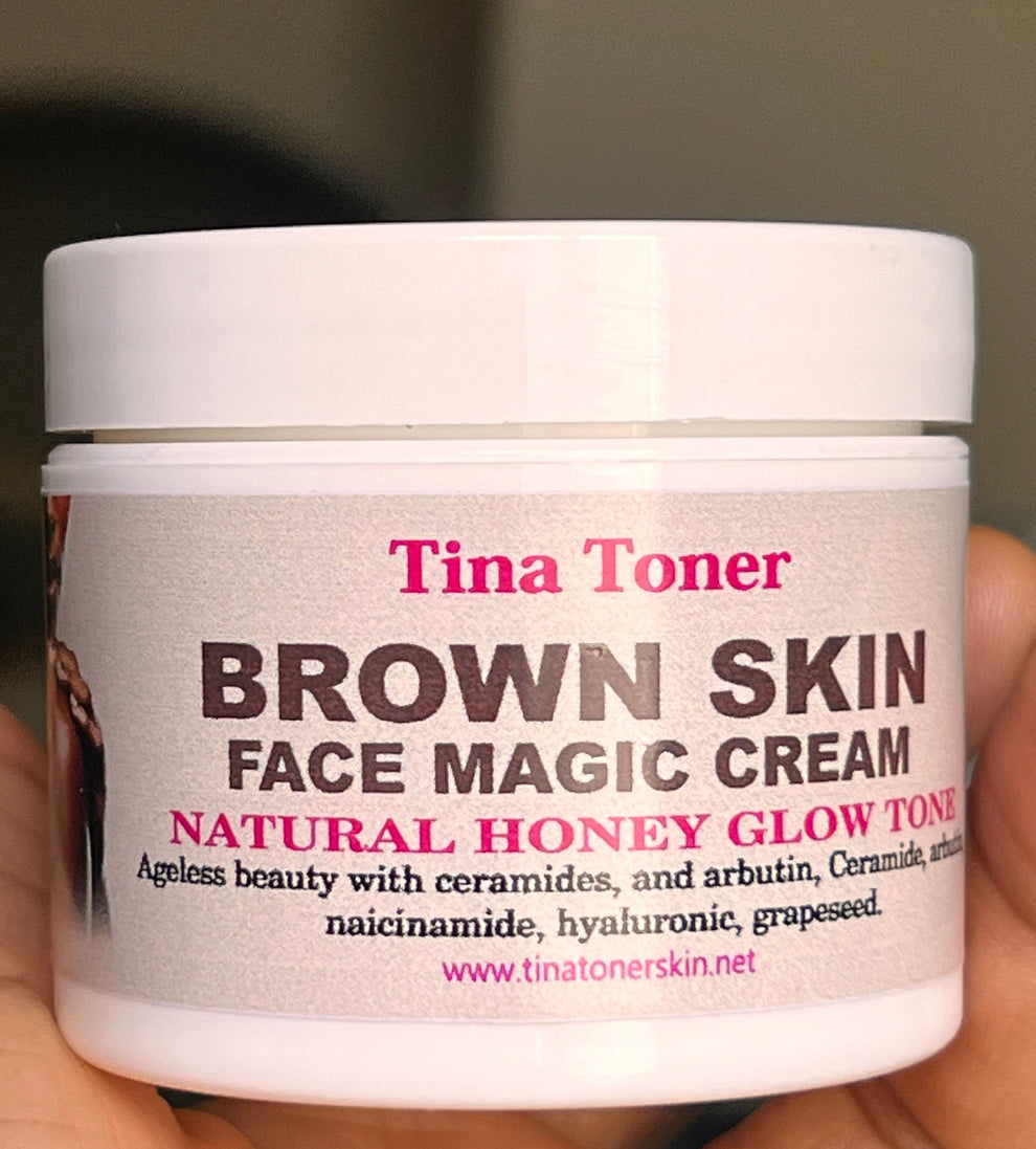 Brown skin FACE cream 60ml – TINA TONER SKIN USA